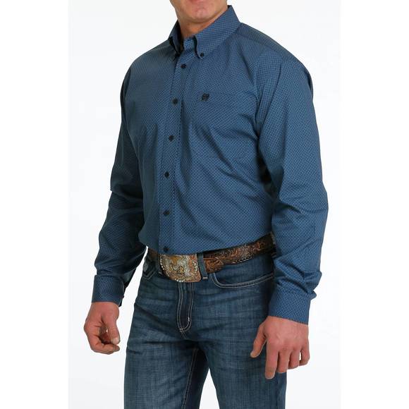 Cinch | Shirts | New Cinch Long Sleeve Button Down Shirt In Blue | Poshmark